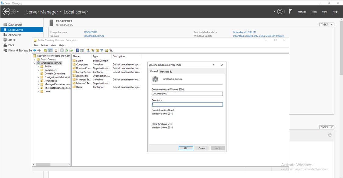 Step By Step Guide: How to Setup Active Directory Domain Service on ...
