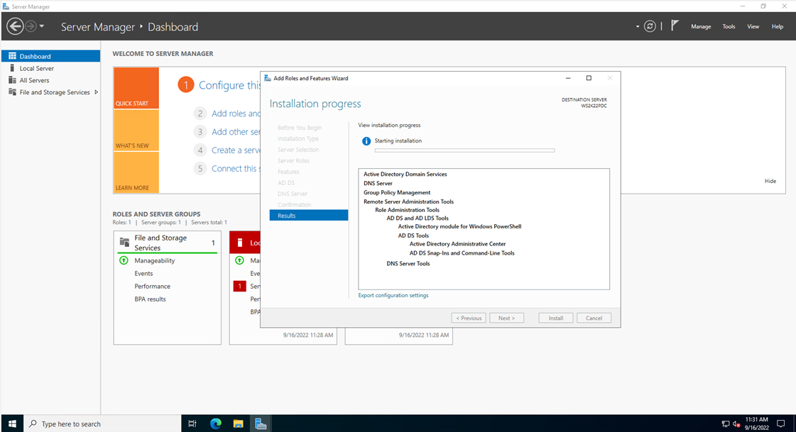 Step By Step Guide: How to Setup Active Directory Domain Service on Windows Server 2022 – JANAK ...