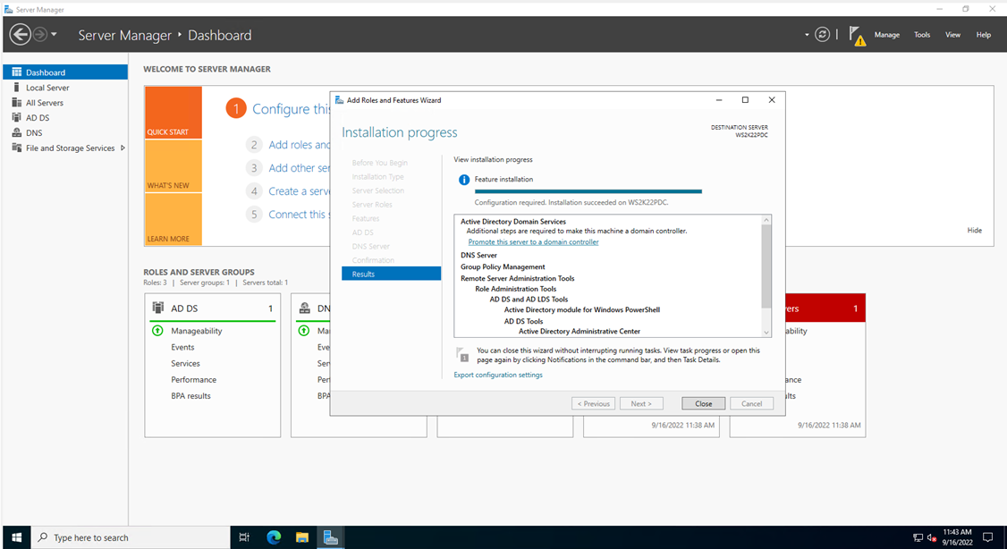 Step By Step Guide: How to Setup Active Directory Domain Service on ...