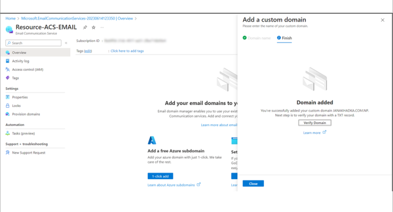 Complete Guide: Setting Up and Sending Emails with Azure Email ...